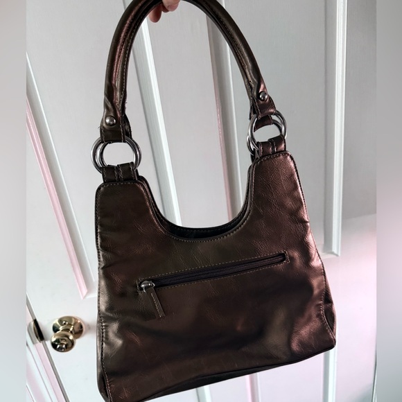 Bags | Y2k Brown Leather Shoulder Bag | Poshmark